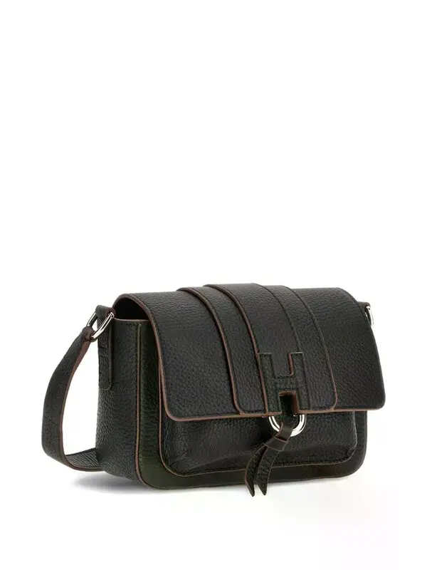 Hogan Tassel-detail Shoulder Bag - Black