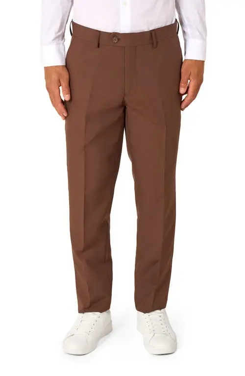 Opposuits Bold Slim Fit Two-piece Suit & Tie Set - Brown