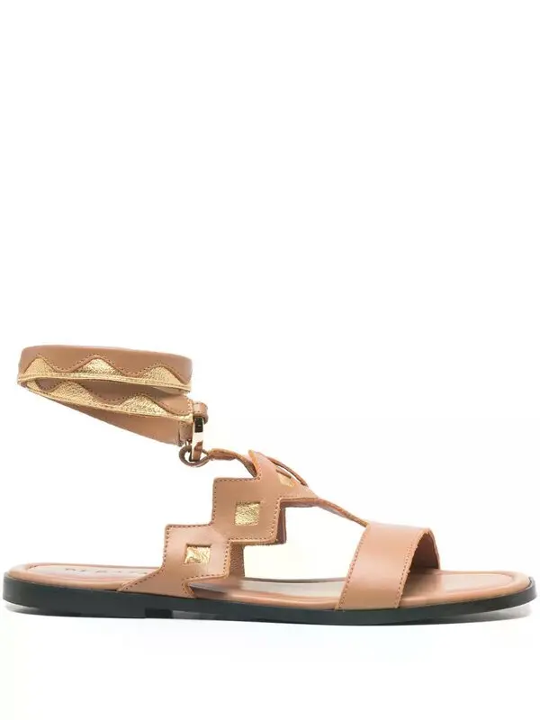 DI GAIA Jane Cutout Studded Sandals