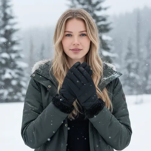CANADA WEATHER GEAR Winter Touchscreen Gloves - Black