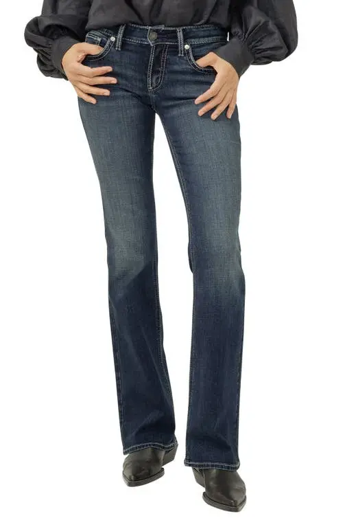 SILVER JEANS CO. Britt Curvy Low Rise Bootcut Jeans