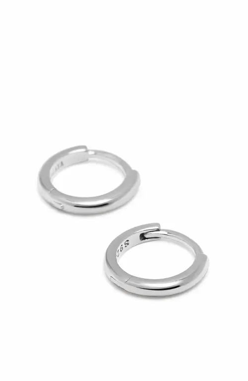 NIALAYA Hoop Earrings - Sterling Silver
