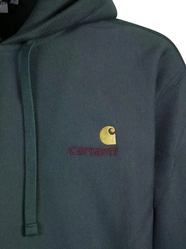 Carhartt Work In Progress Logo-embroidered Hoodie - Green