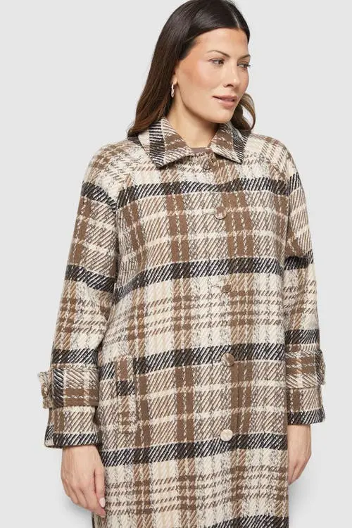 WALLIS Button-through Check Coat