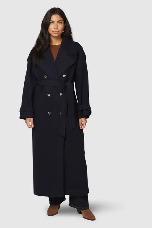 WALLIS Wide Lapel Trench Coat