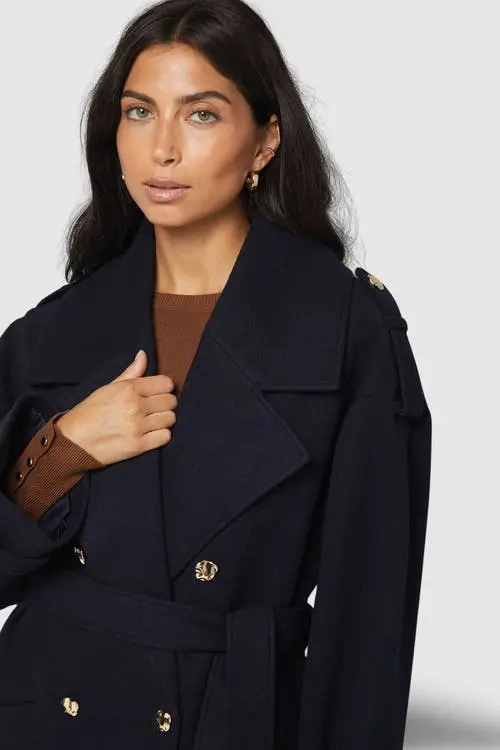 WALLIS Wide Lapel Trench Coat