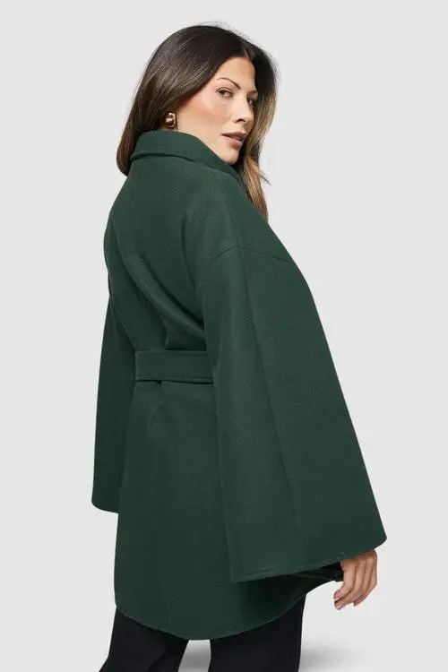 WALLIS Wool Mix Belted Cape