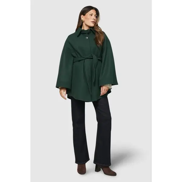 WALLIS Belted Cape
