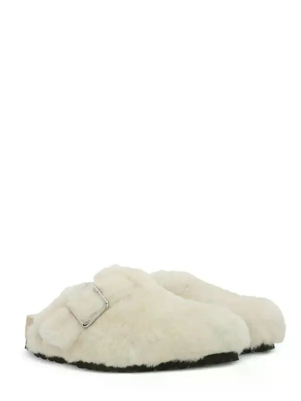 BIRKENSTOCK Boston Shearling Mules - Neutrals