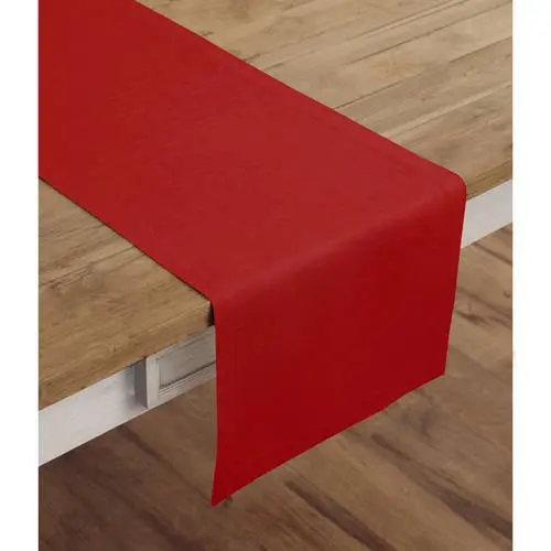 Solino Home Linen Table Runner For Dining Table - Red
