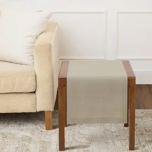 Solino Home Linen Table Runnerfete - Vintage Khaki