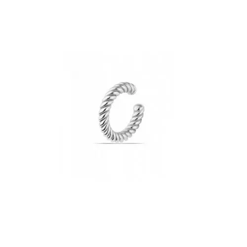 SPERO LONDON Twisted Ear Cuff - Silver