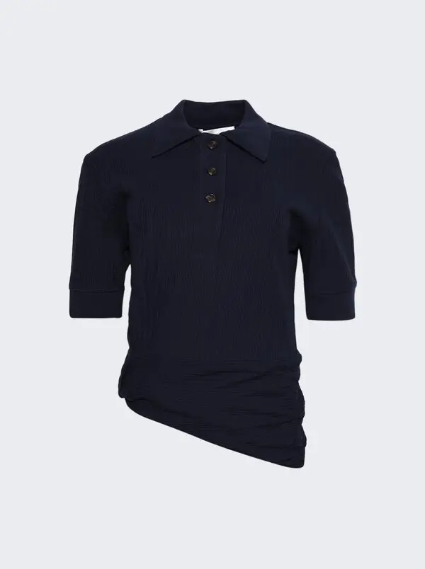 Victoria Beckham Twist Detail Polo Top