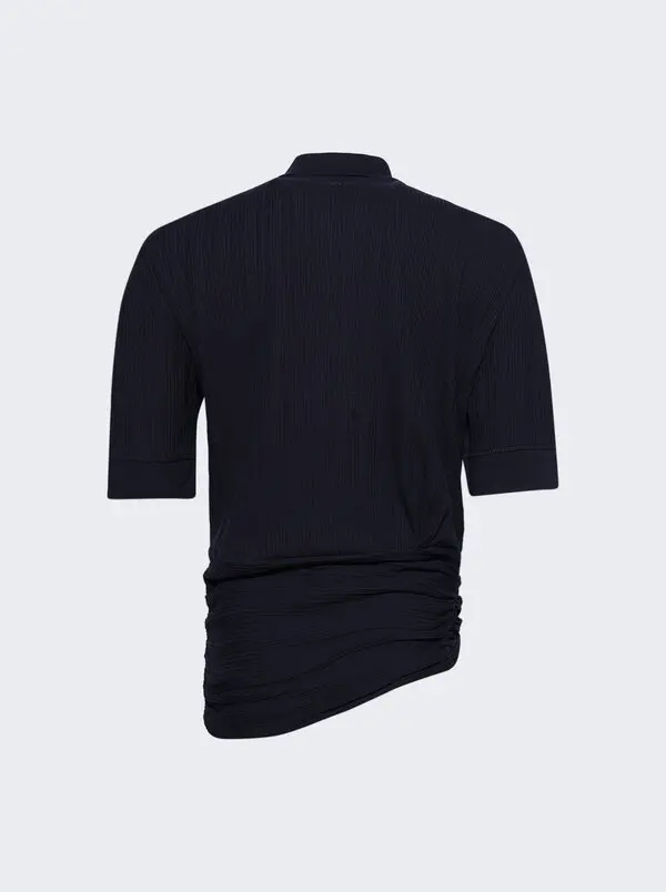 Victoria Beckham Twist Detail Polo Top