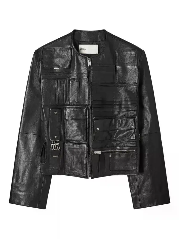 Tory Burch Pocket Leather Jacket