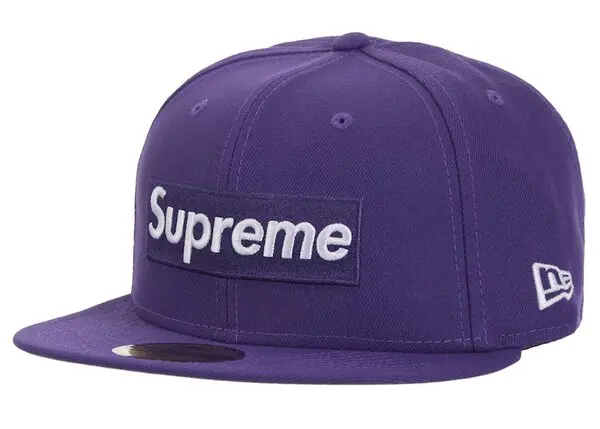 Supreme Mlb Teams Box Logo New Era 59fifty Cap - Purple