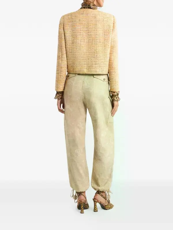 Etro Tweed-effect Cropped Jacket - Neutrals