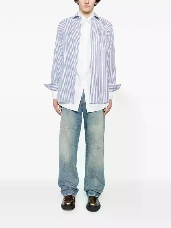 ROMEO HUNTE Striped Layered Shirt