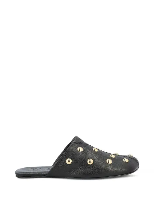 Chloé Rita Studded Mules - Black