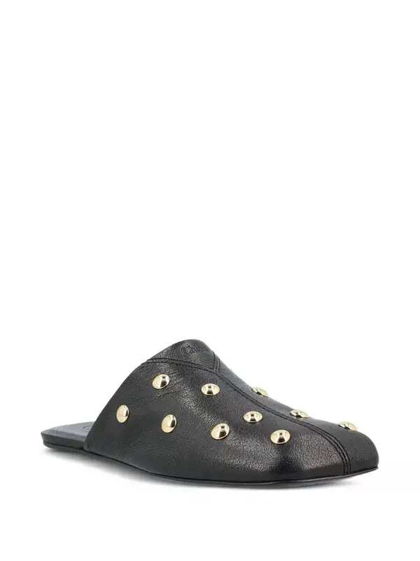 Chloé Rita Studded Mules - Black