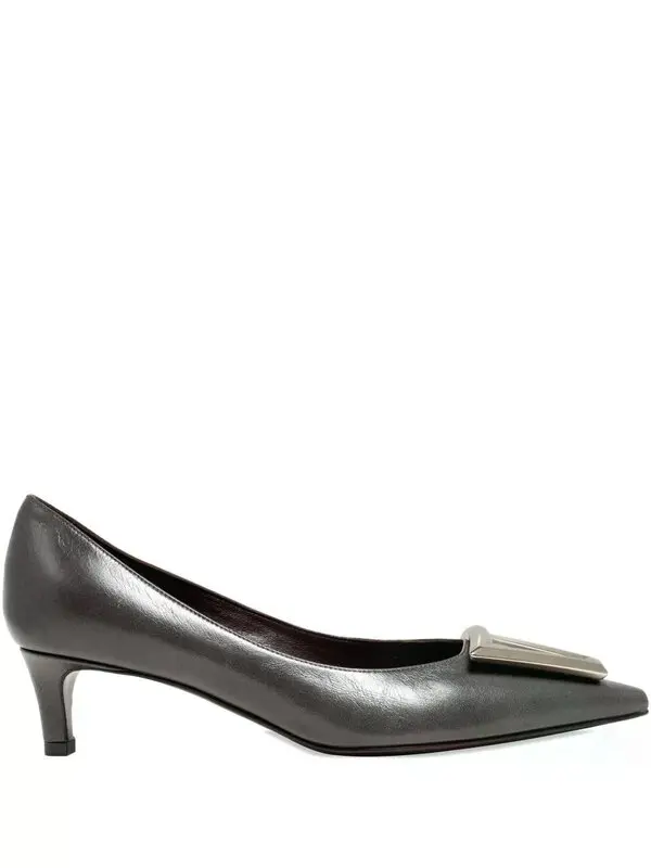 Roberto Festa Pumps With Silver-tone Accessory - Grey