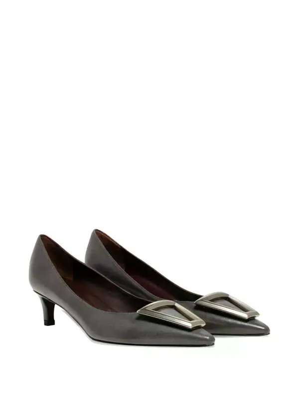 Roberto Festa Pumps With Silver-tone Accessory - Grey