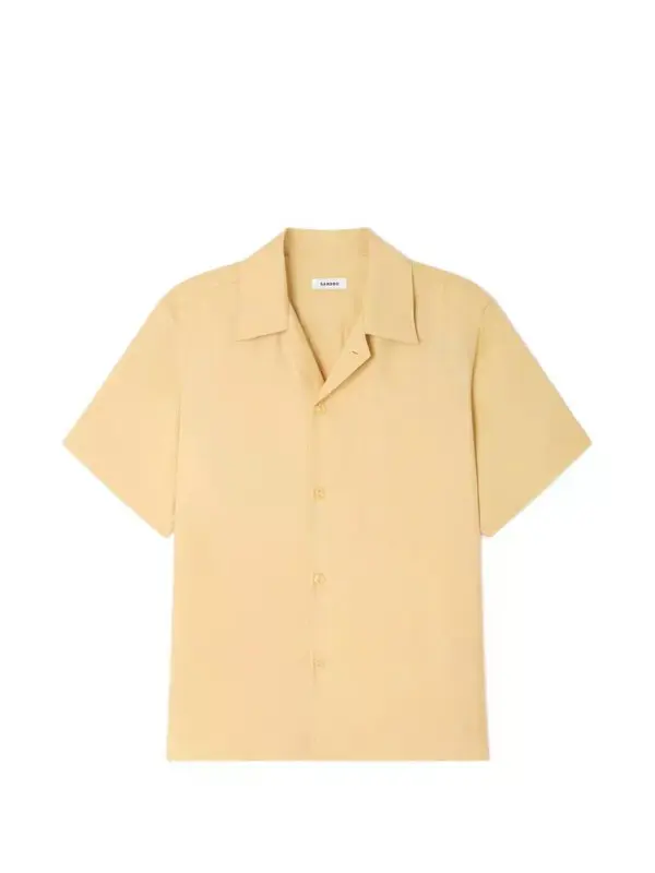 Sandro Loose-fit Shark Collar Shirt