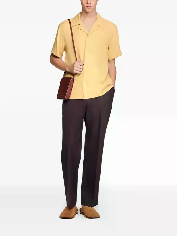 Sandro Loose-fit Shark Collar Shirt