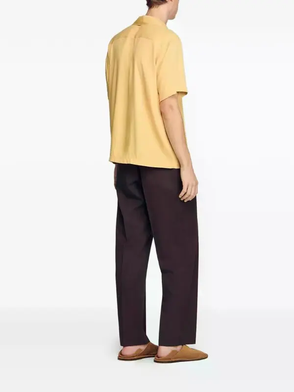 Sandro Loose-fit Shark Collar Shirt