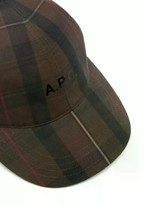 A.p.c. Plaid Baseball Cap