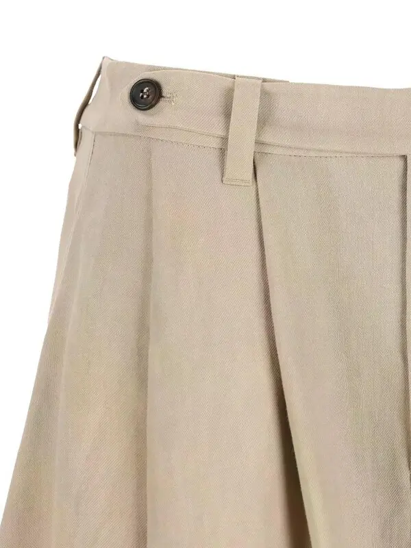 Brunello Cucinelli Pleated A-line Midi Skirt