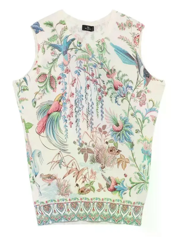 Etro Floral Print Top