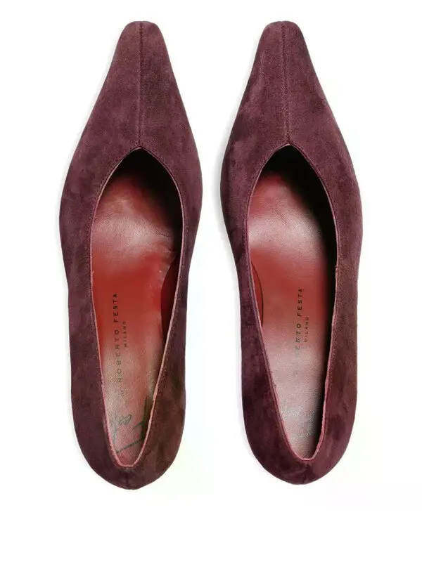 Roberto Festa Wara Squared Suede Pumps