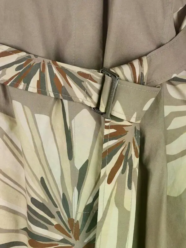Brunello Cucinelli Floral-print Belted Dress - Neutrals