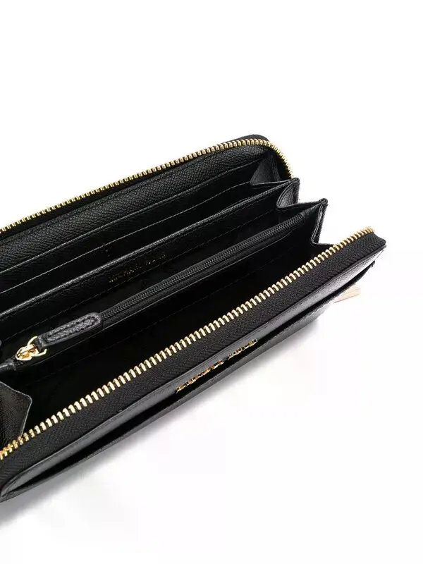 Michael Kors Textured Zip Wallet - Black