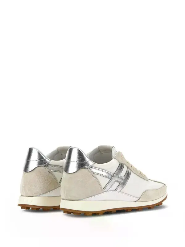 Hogan Metallic-logo Sneakers - White