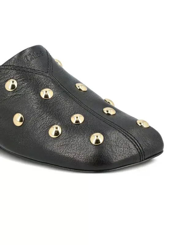 Chloé Rita Studded Mules - Black