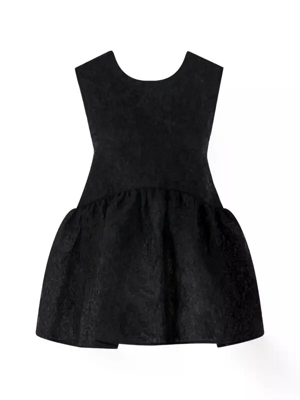 Cecilie Bahnsen Patterned Jacquard Top - Black