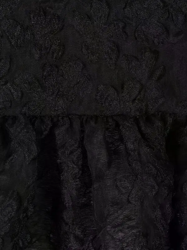 Cecilie Bahnsen Patterned Jacquard Top - Black