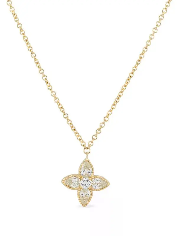 LB EXCLUSIVE Diamond Beaded Necklace - Gold
