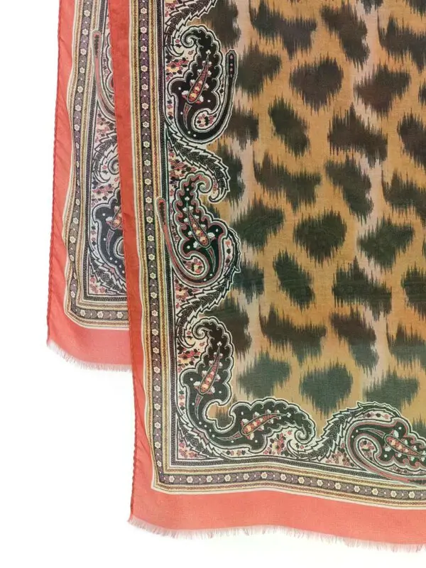 Etro Animal-paisley-print Scarf