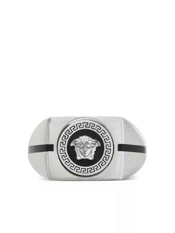 Versace Medusa Greca Ring In -tone - Silver