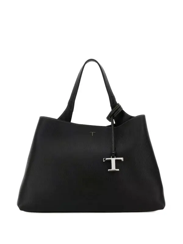 TOD'S Leather Tote Bag - Black