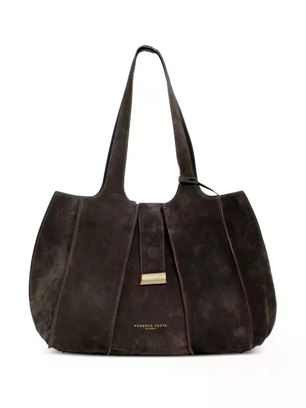 Roberto Festa Eloise Ribbed Shopping Shoulder Bag