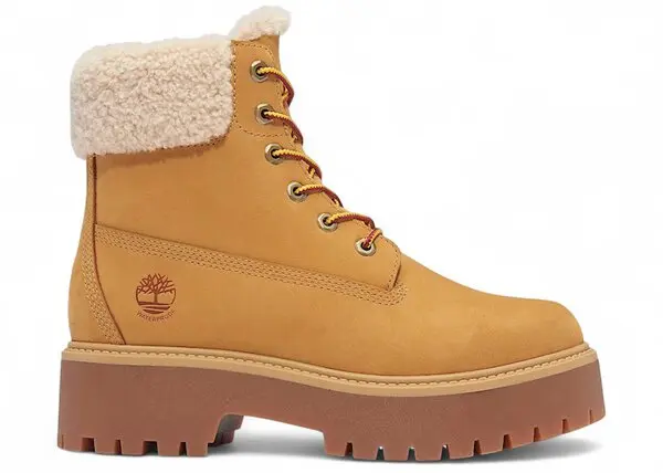 Timberland Stone Street Warmlined Waterproof Platform Boot - Wheat