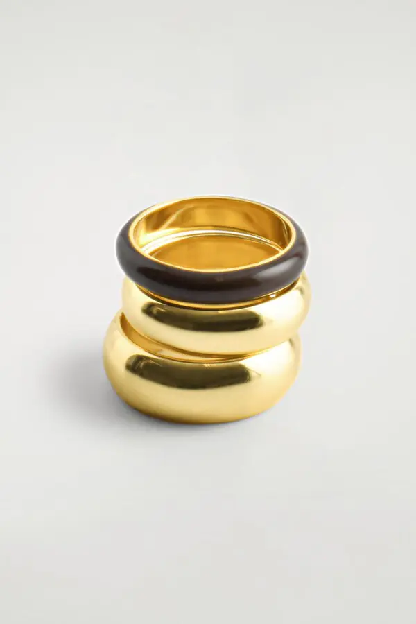 Cos 2-pack Stacking Rings - Gold