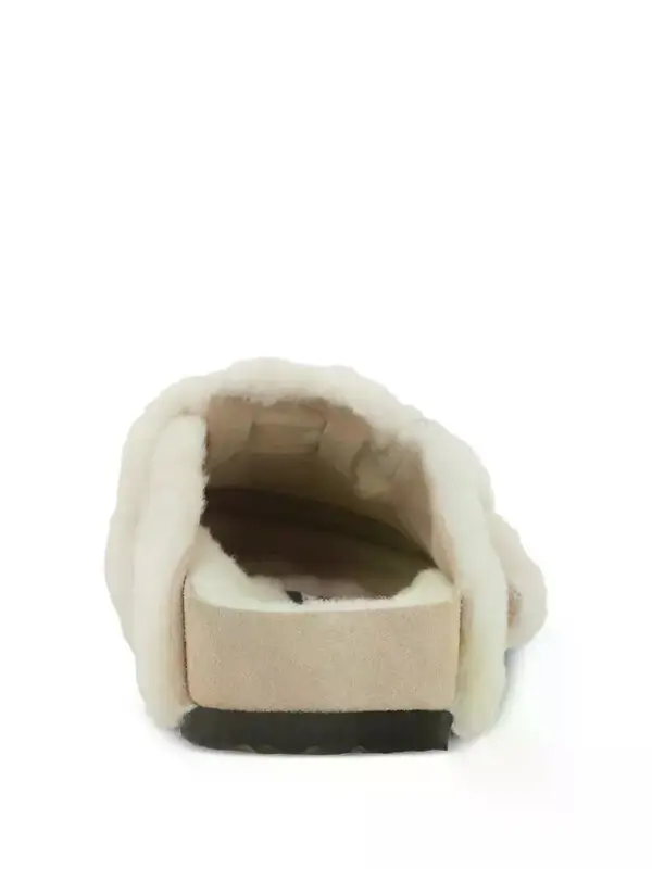 BIRKENSTOCK Boston Shearling Mules - Neutrals