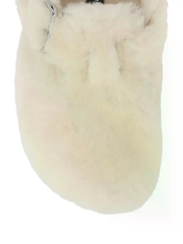 BIRKENSTOCK Boston Shearling Mules - Neutrals
