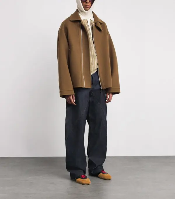 JW Anderson Double-faced Wool-cashmere Fireman Coat