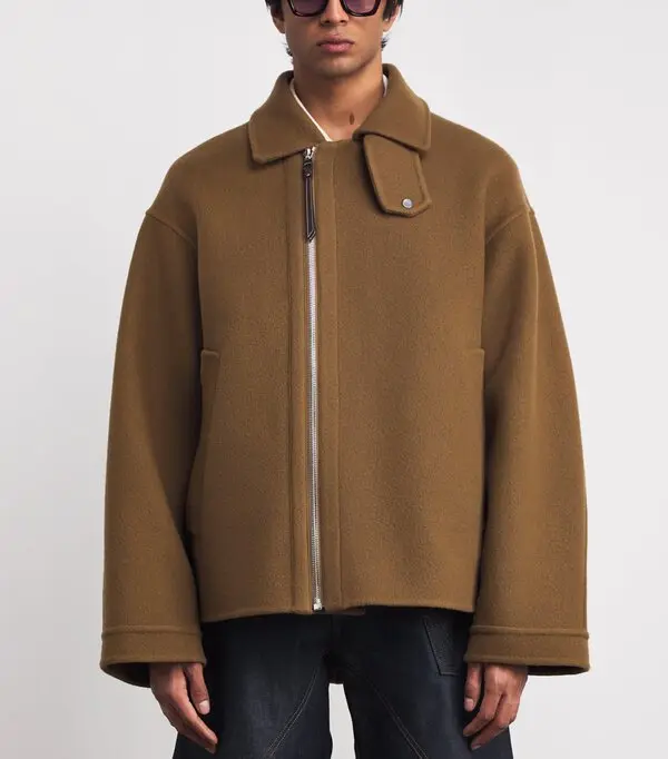 JW Anderson Double-faced Wool-cashmere Fireman Coat